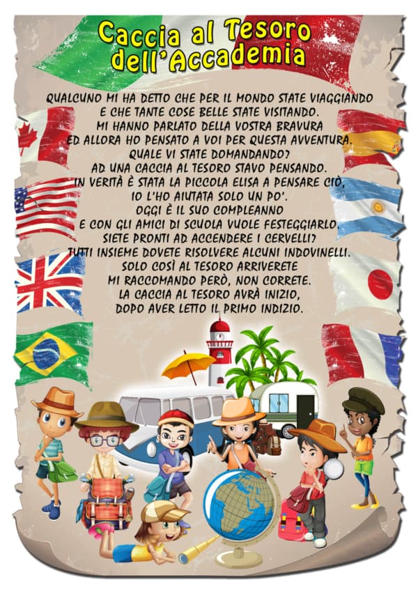 CACCIA AL TESORO DELL' ACCADEMIA - Piccole Perle
